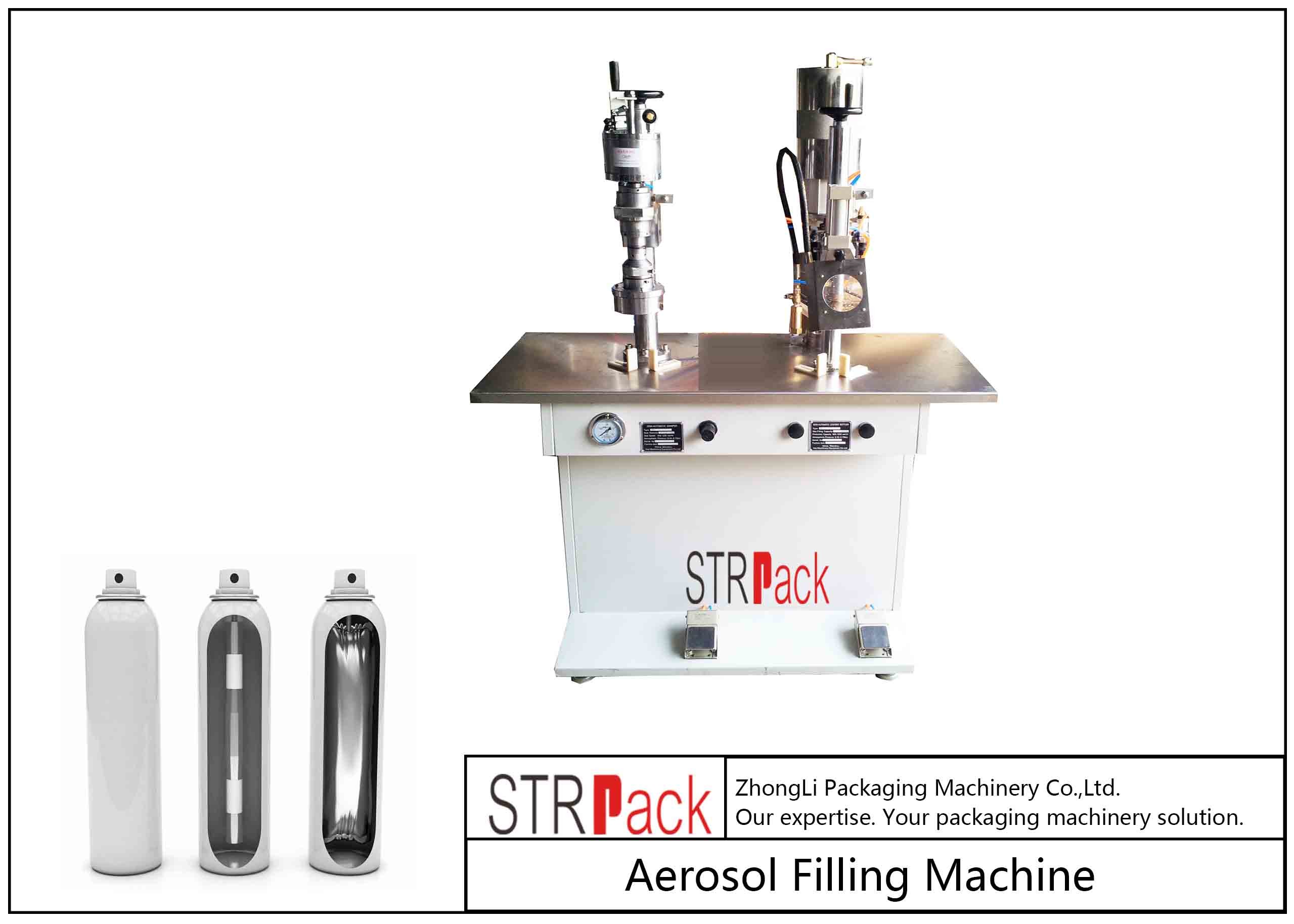 Electronic Control Aerosol Filling Machine , Bag On Valve Filling Machine