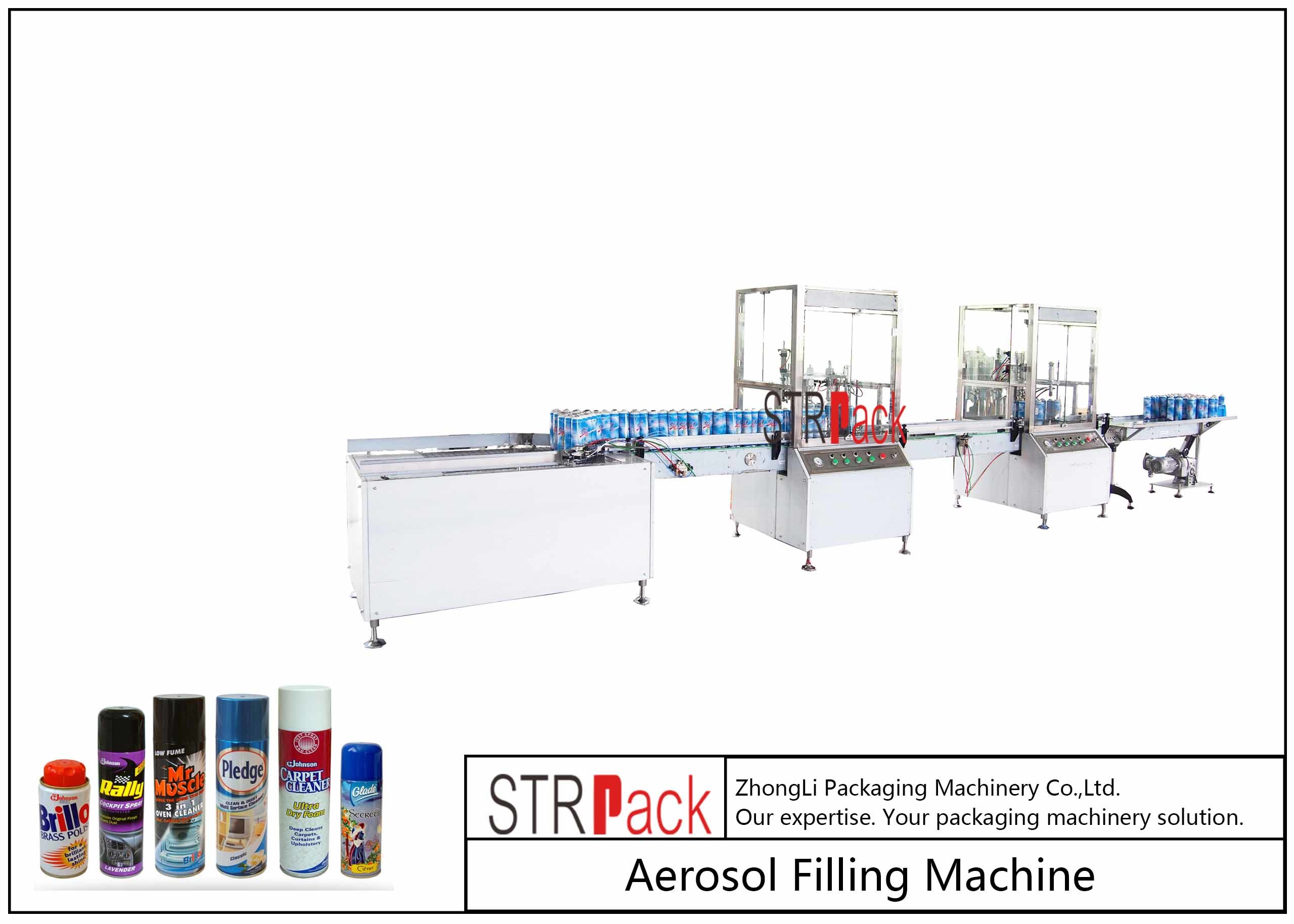 High Performance Aerosol Filling Machine , Aerosol Paint Can Filling ...